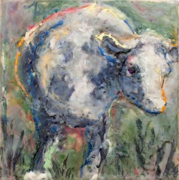 Encaustic Cows – susan krieg